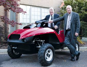 Alan Gibbs makes splash with amphibious vehicles